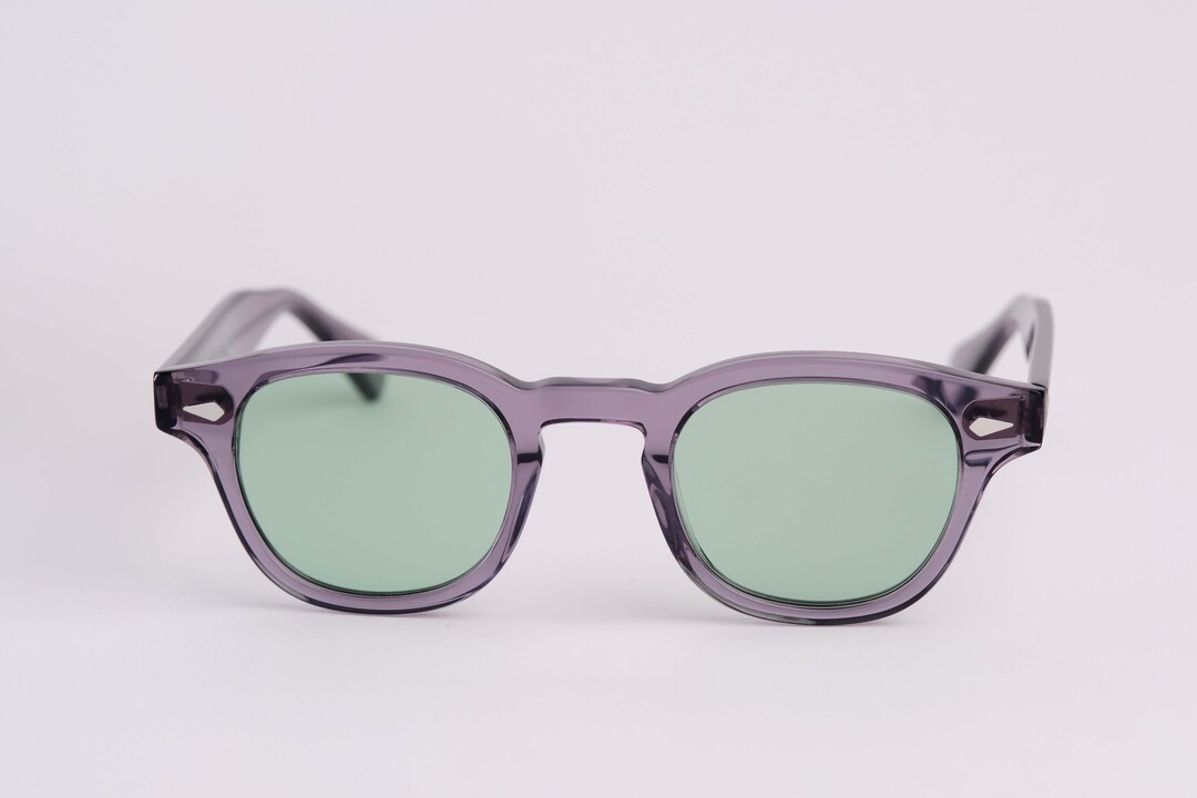 Large New York Eye_rish, Causeway. Grey Frame With Light Green Lenses ...