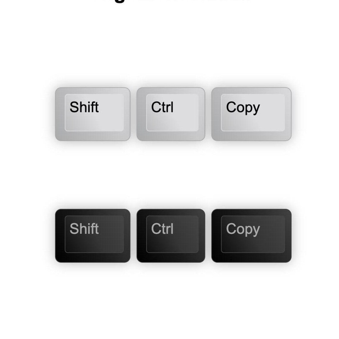 3D CSS Keyboard Buttons | Interactive Web UI | Instant Download - Etsy
