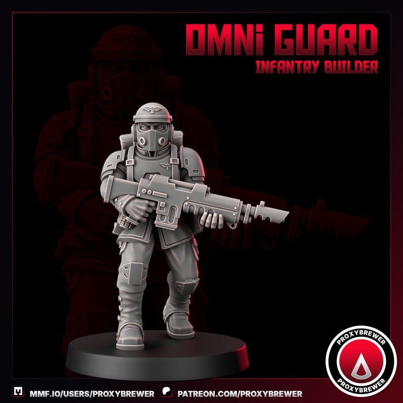 Omni Guard Infantry Kit by Proxy Brewer | Sci-fi Guardsmen Miniatures ...