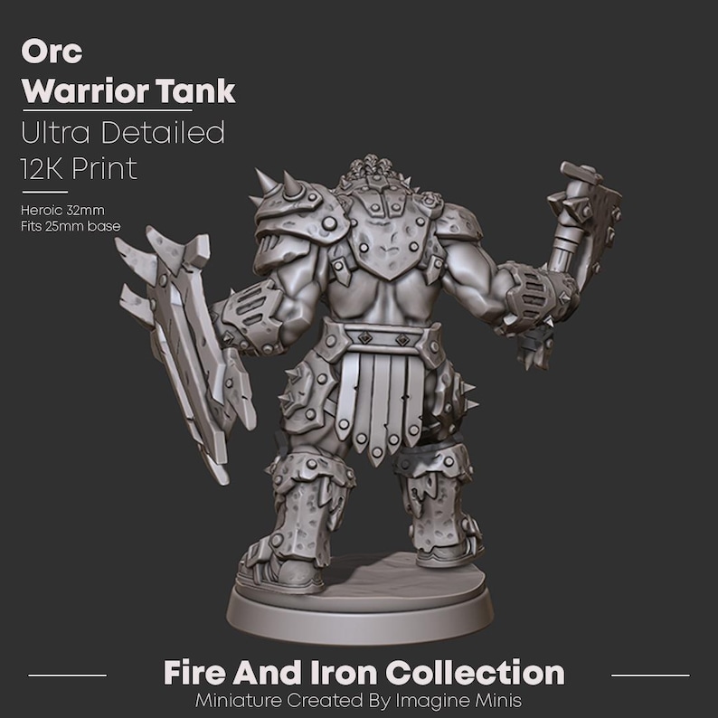 Orc Warrior Miniatures Set | 16K Resin Print Orc Fighters for Dnd ...