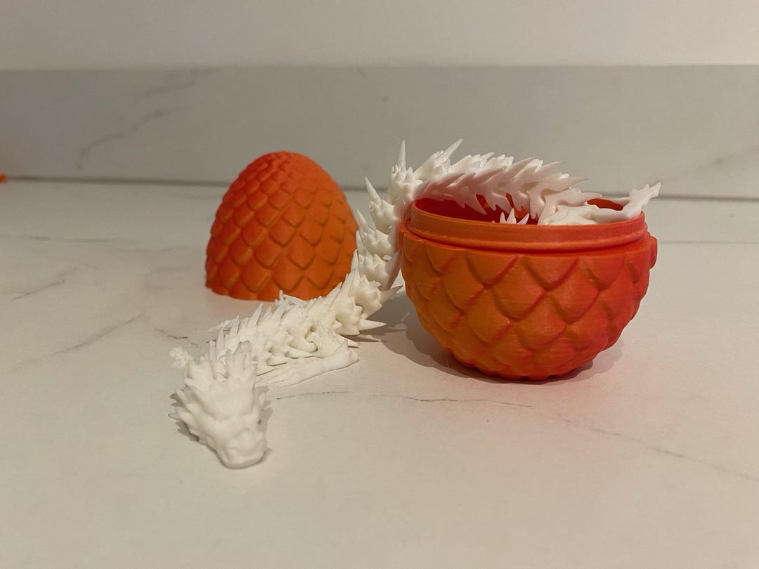 3d Printed Dragon and Egg - Etsy