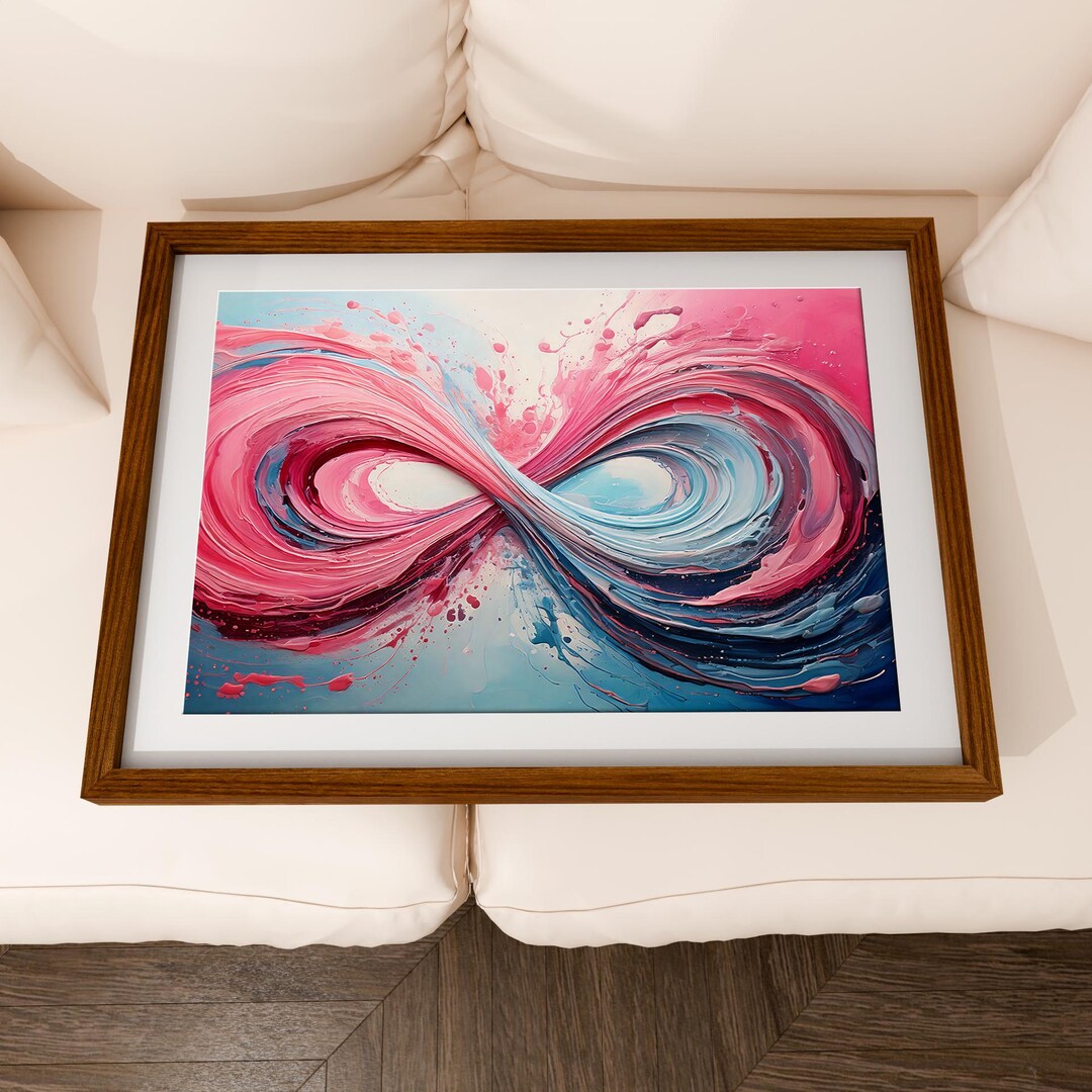 Infinity Symbol Wall Decor - Fluid Pastel Artwork - Instant Download - Etsy