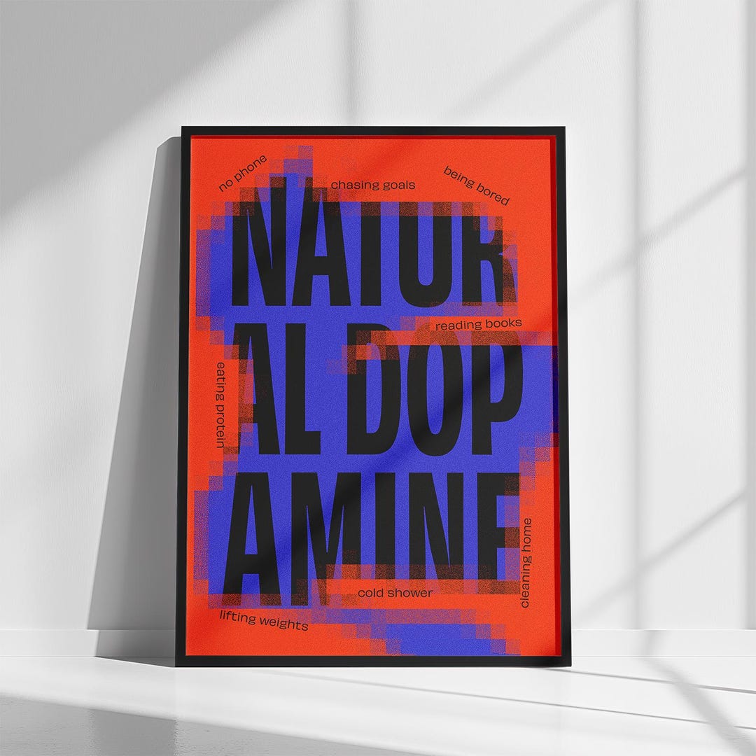 Natural Dopamine Poster - Etsy