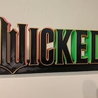 3D Printed Wicked Style Custom Name Plate - Etsy