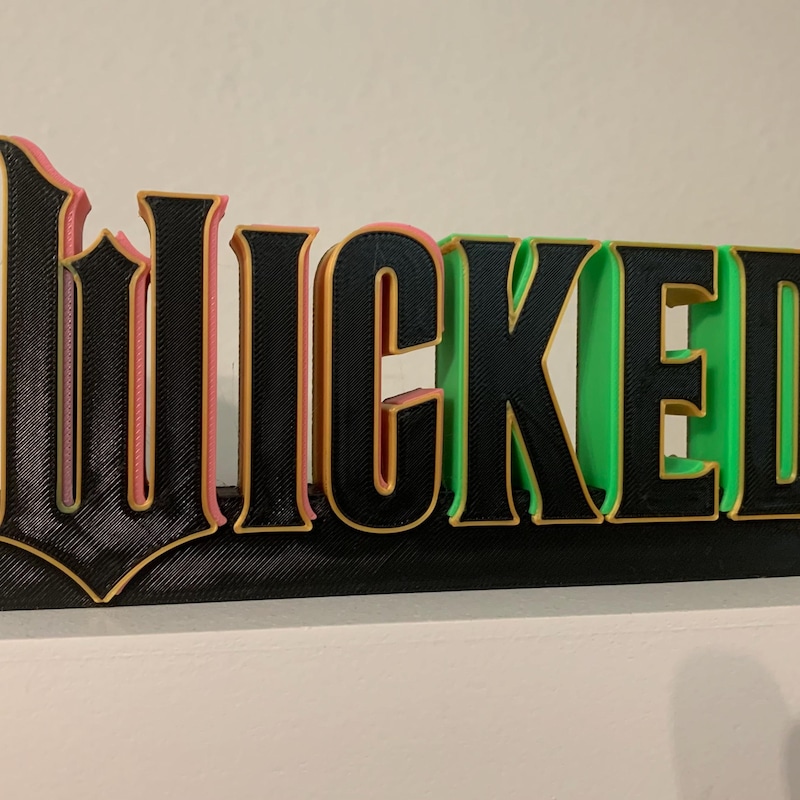 Wicked Logo 3d Print - Etsy Canada