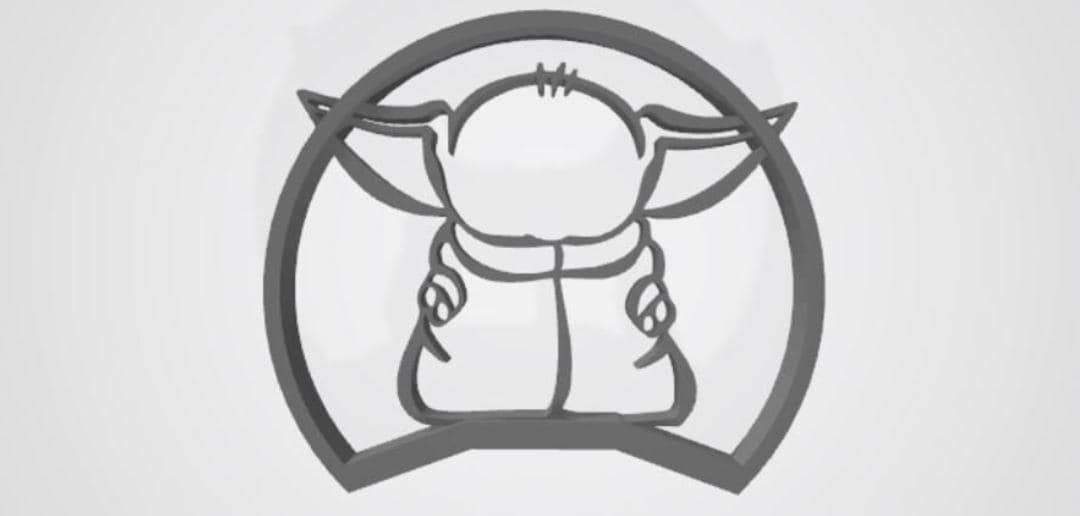 Baby Yoda Grogu Mickey Ear - 3D Printable STL File - Etsy