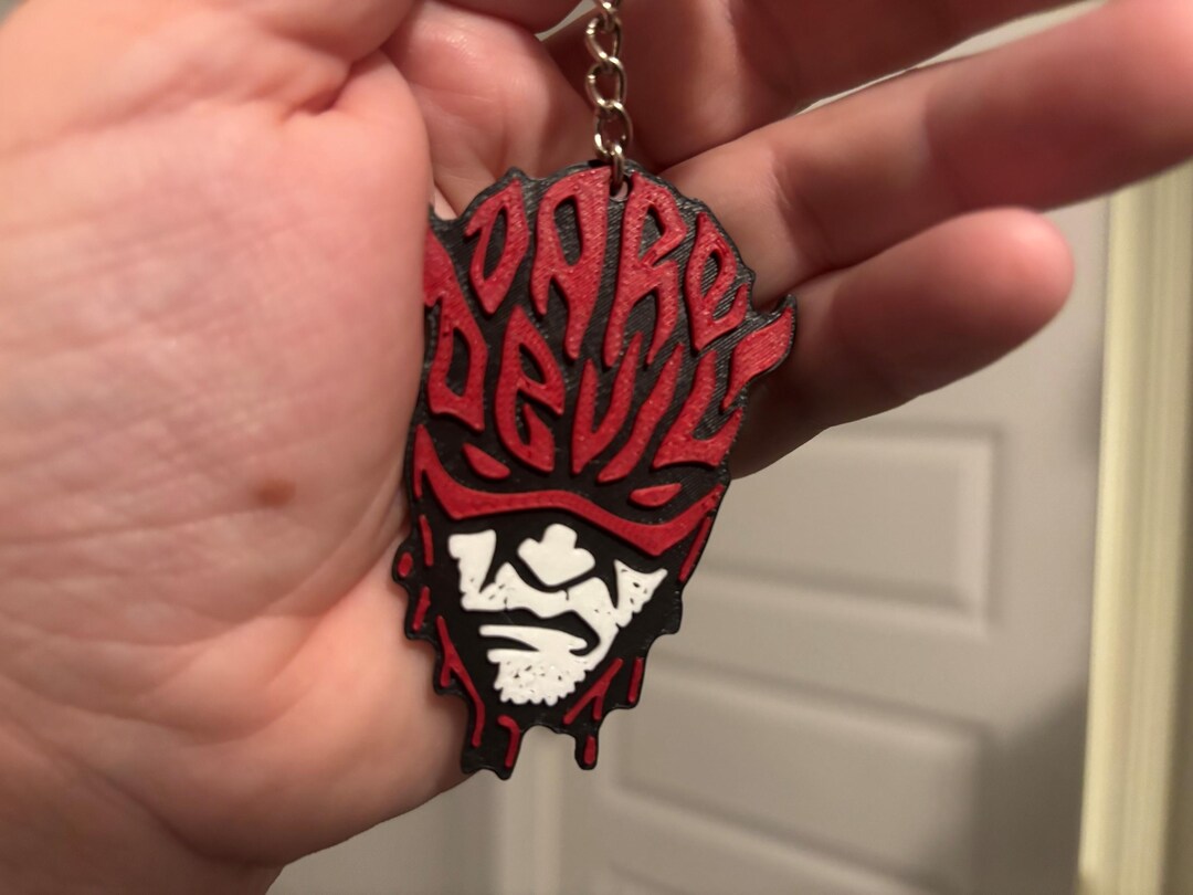 Daredevil 3D Printed Keychain - Etsy
