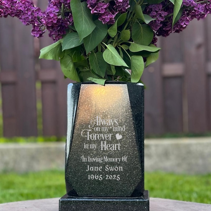 Custom Cemetery Flower Vase - Etsy