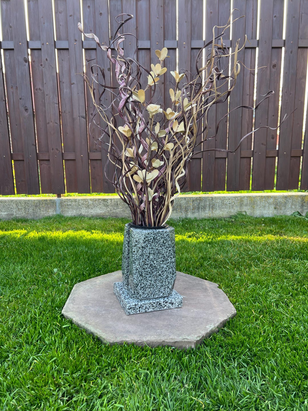 Stone Vase | Granite Vases | Memorial Vase | Remembrance Gift ...