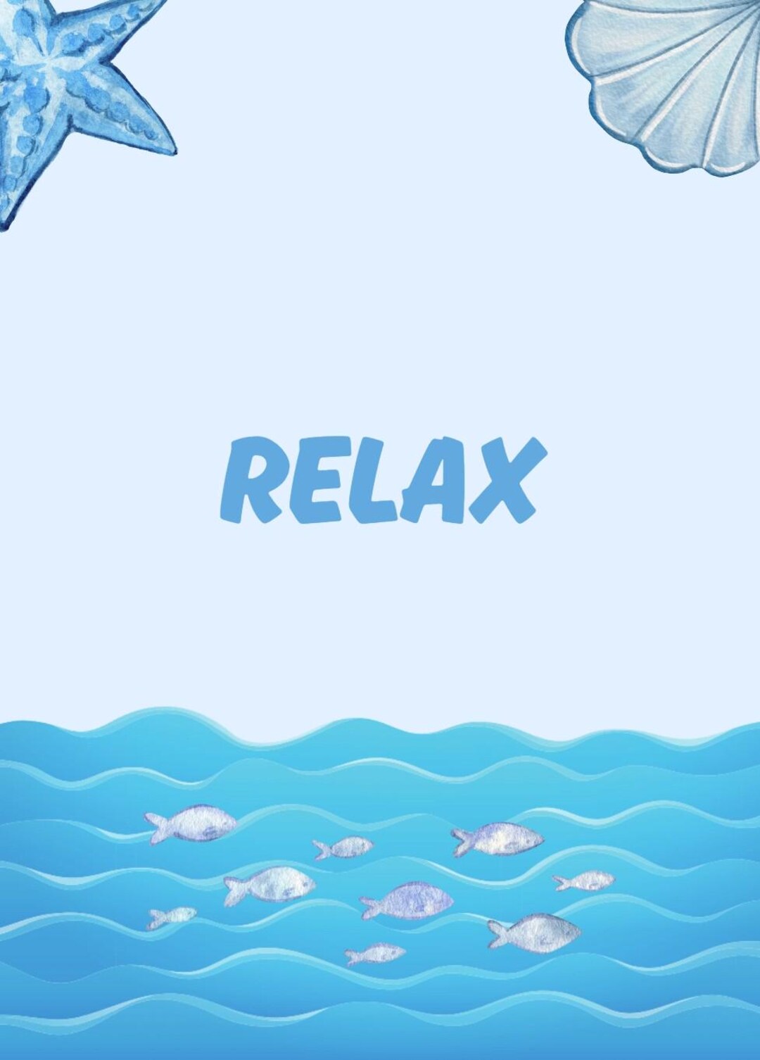 A4 Digital Poster "relax" - Instant Download - Etsy