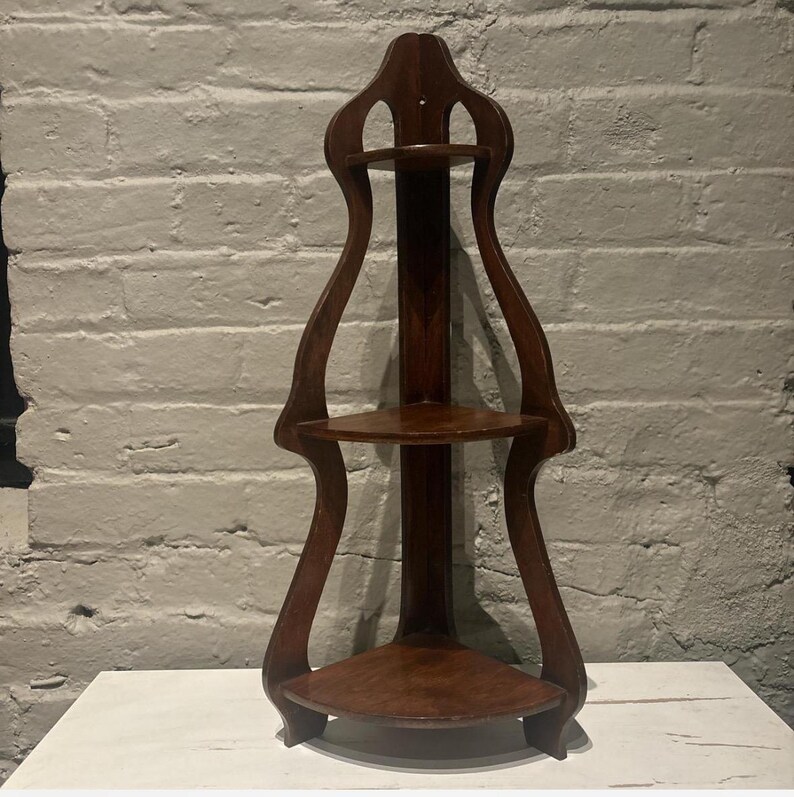 Vintage Corner Shelf - Etsy