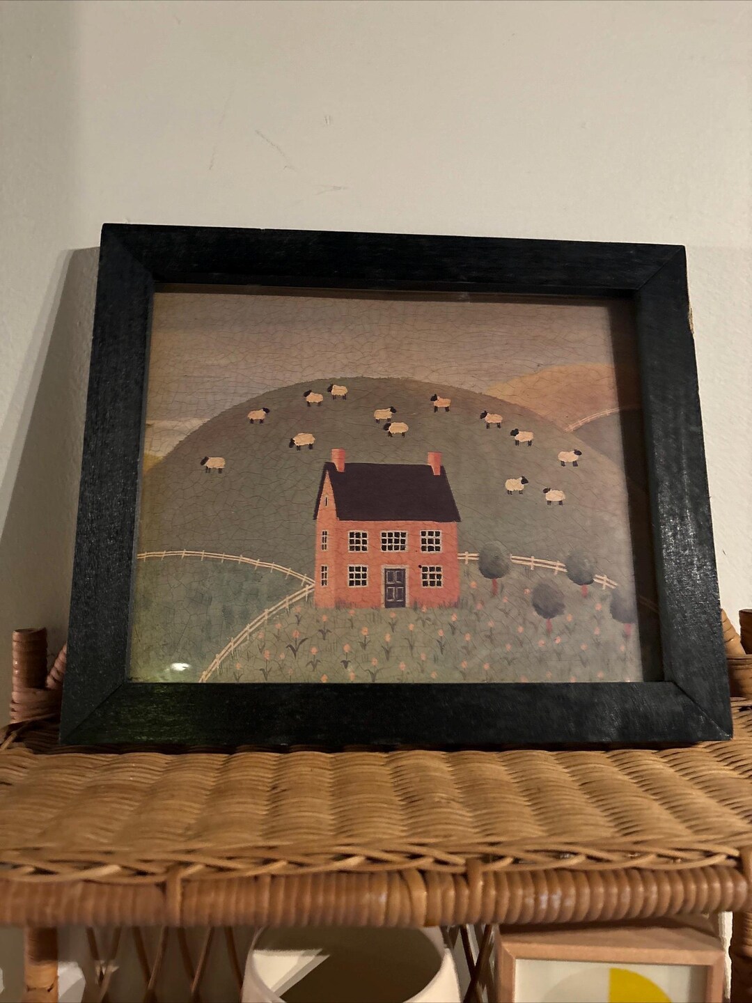 Vintage Wood Framed the Meadows Lithograph Print by Martin Wiscombe ...