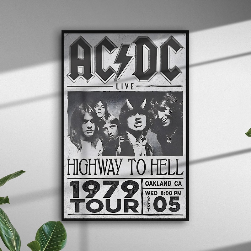 Acdc Poster Framed - Etsy