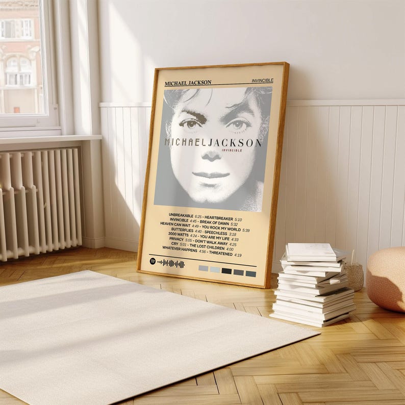 Michael Jackson Poster | Invincible Poster | Album Poster Print | Album ...