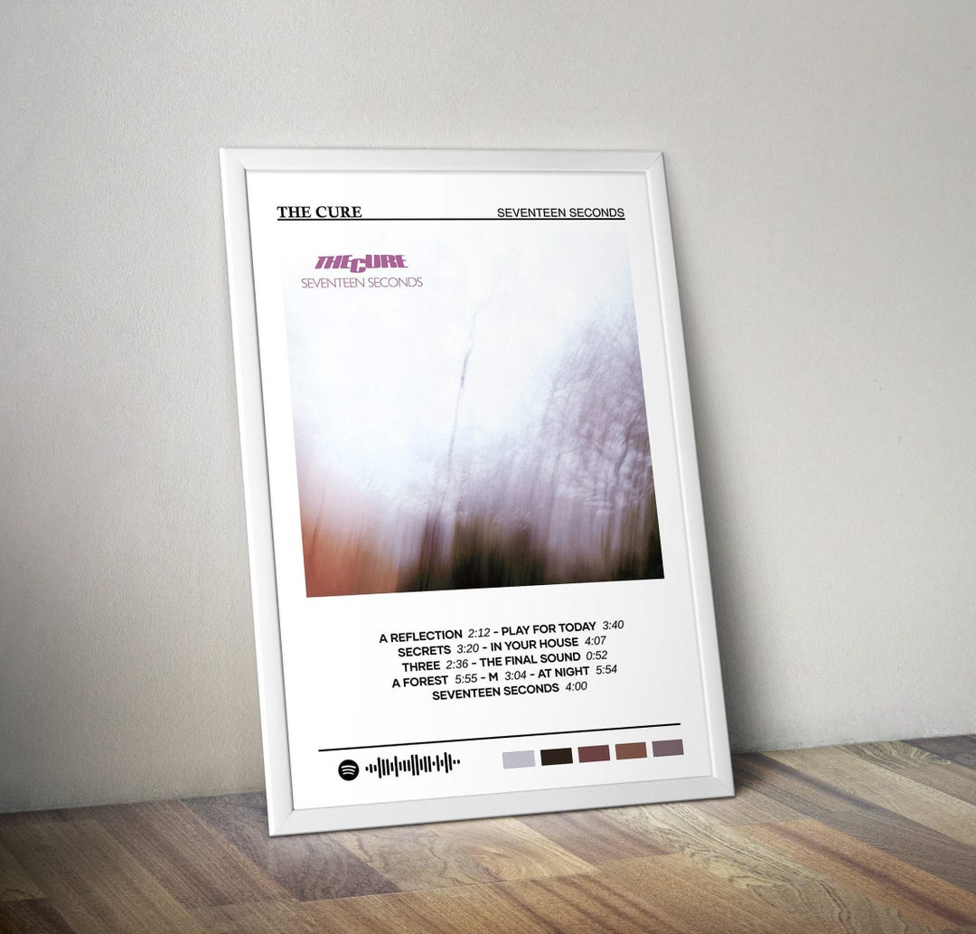 The Cure Poster | Seventeen Seconds Poster | Album Poster Print | Album ...