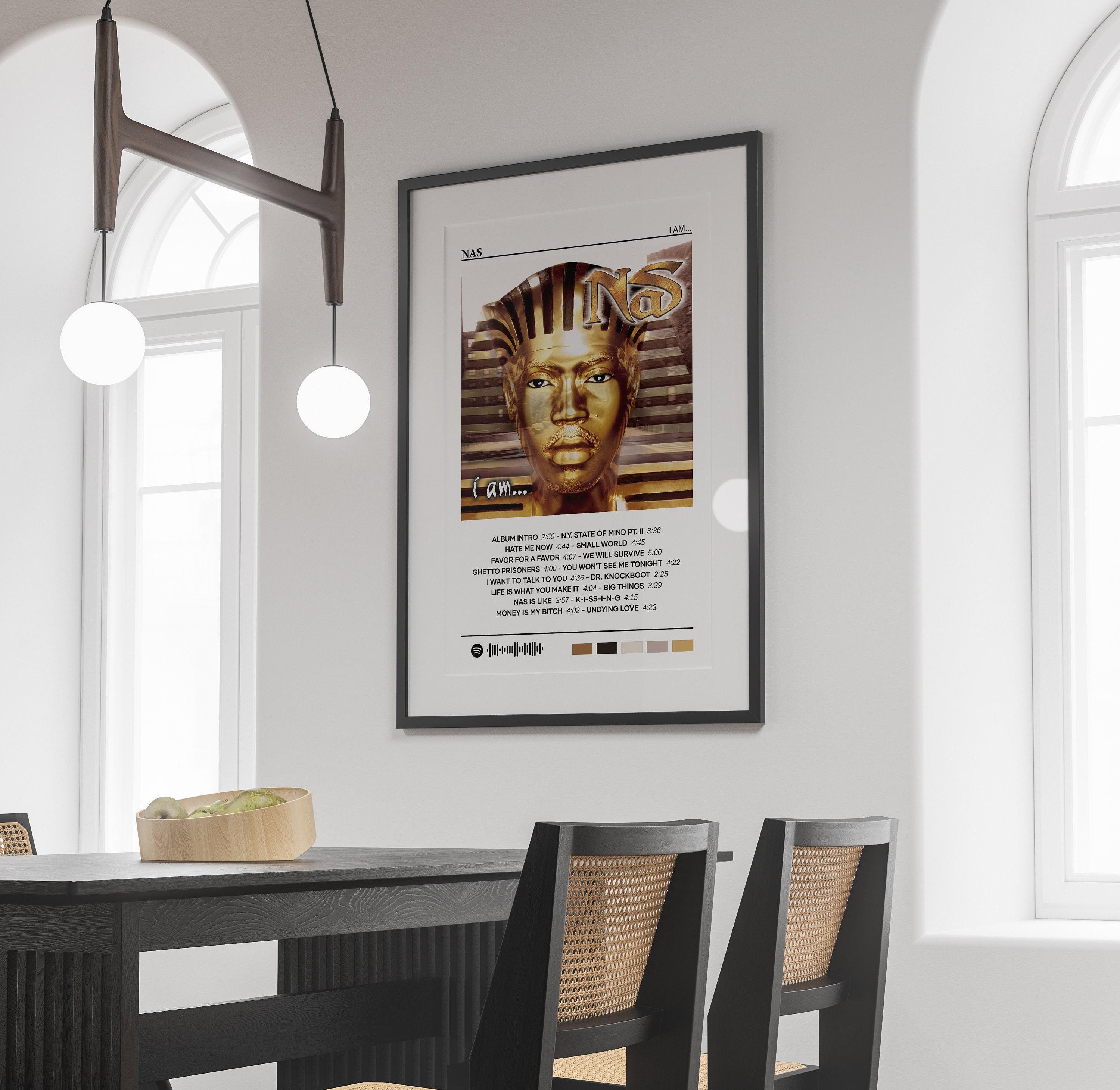 Nas Poster | I Am... Poster | Album Poster Print | Album Cover Poster ...