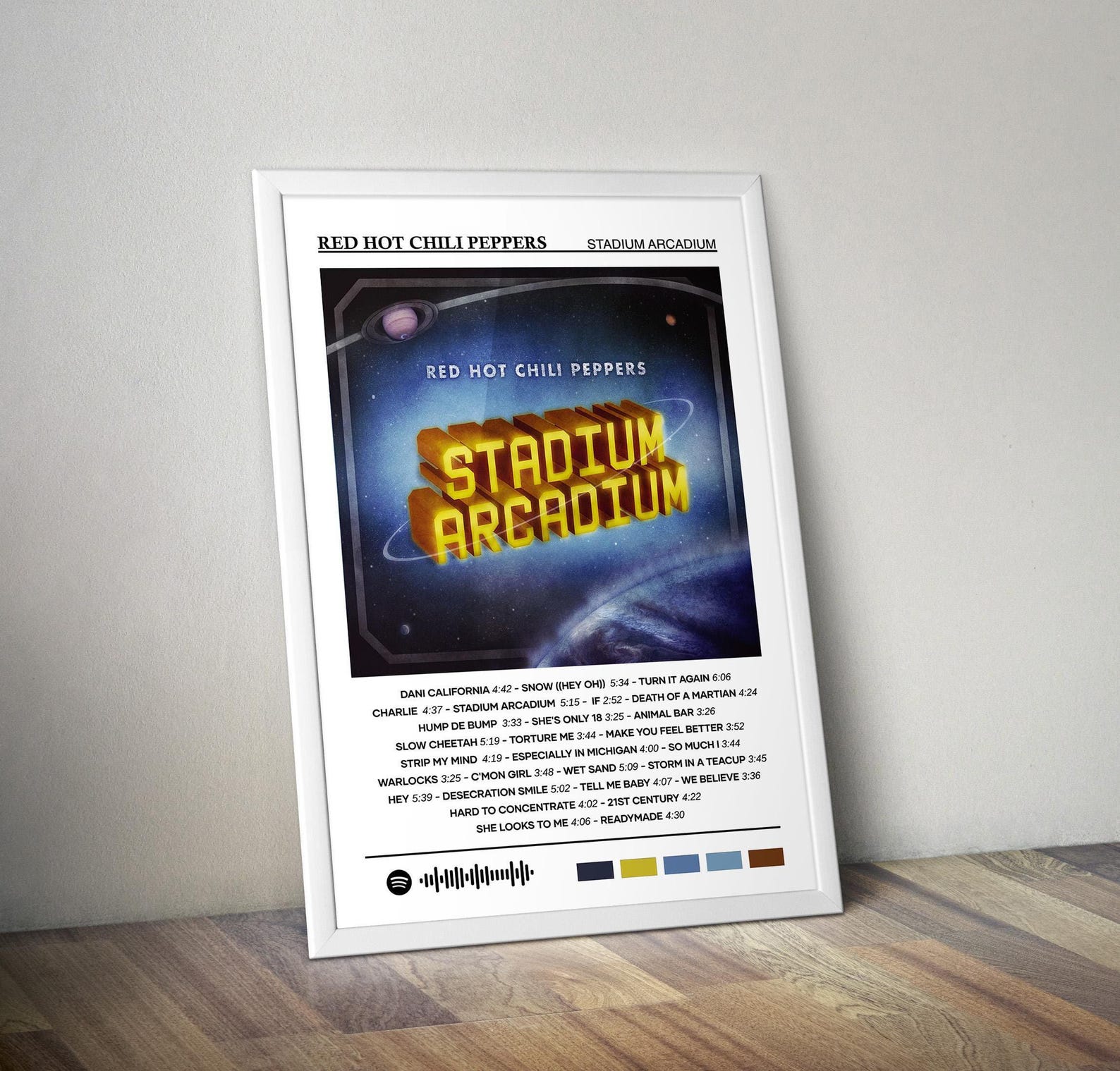 Red Hot Chili Peppers Poster | Stadium Arcadium Poster | Album Poster Print | Album Cover Poster ...