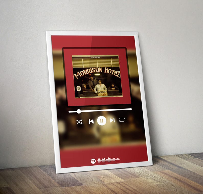 The Doors Poster | Morrison Hotel Poster | Album Poster Print | Album ...