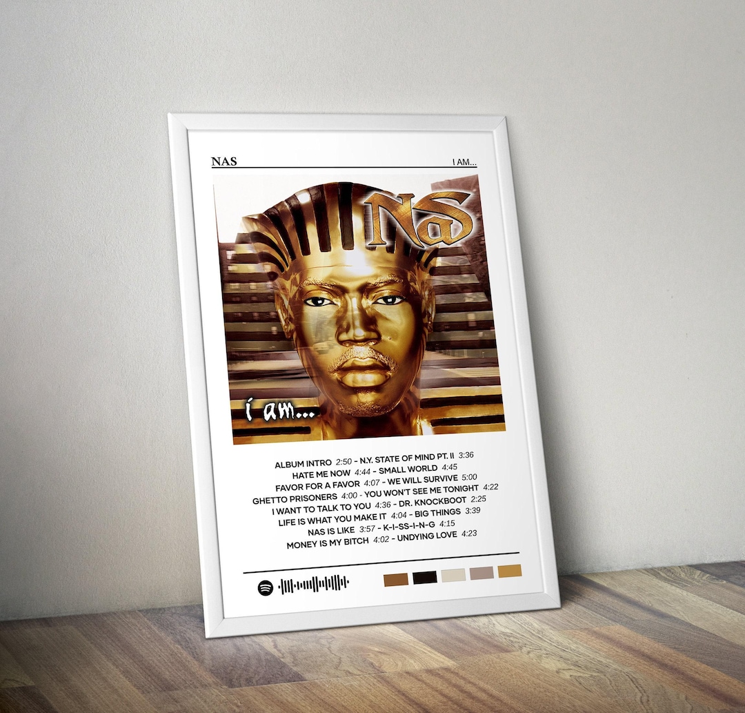 Nas Poster | I Am... Poster | Album Poster Print | Album Cover Poster ...