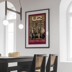 U2 Poster | Vintage Poster | Album Poster Print | Album Cover Poster ...