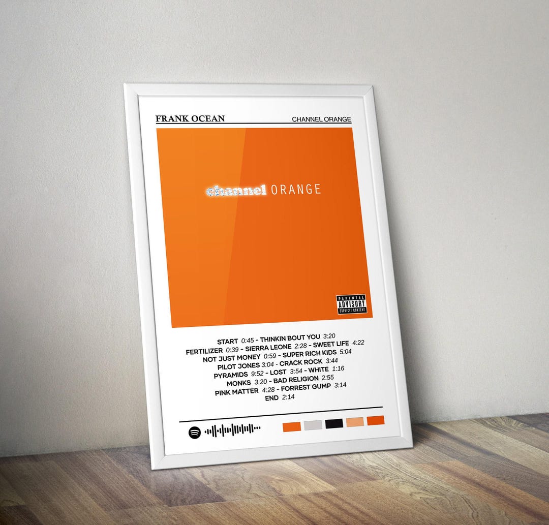 Frank Ocean Poster | Channel Orange Poster | Album Poster Print | Album ...