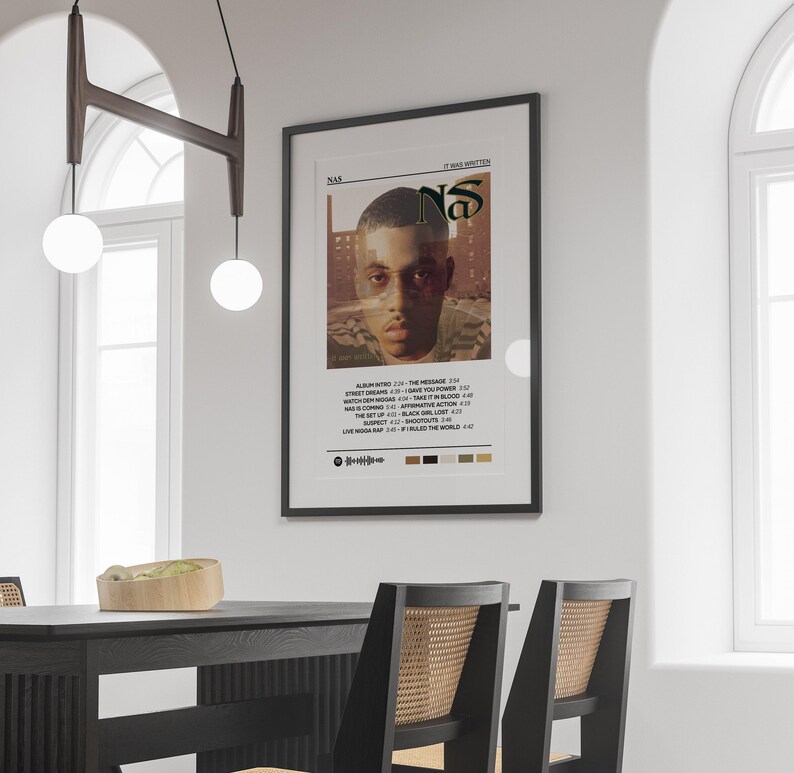 Nas Poster | It Was Written Poster | Album Poster Print | Album Cover ...