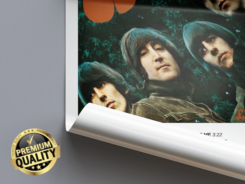 The Beatles Poster | Rubber Soul Poster | Album Poster Print | Album ...