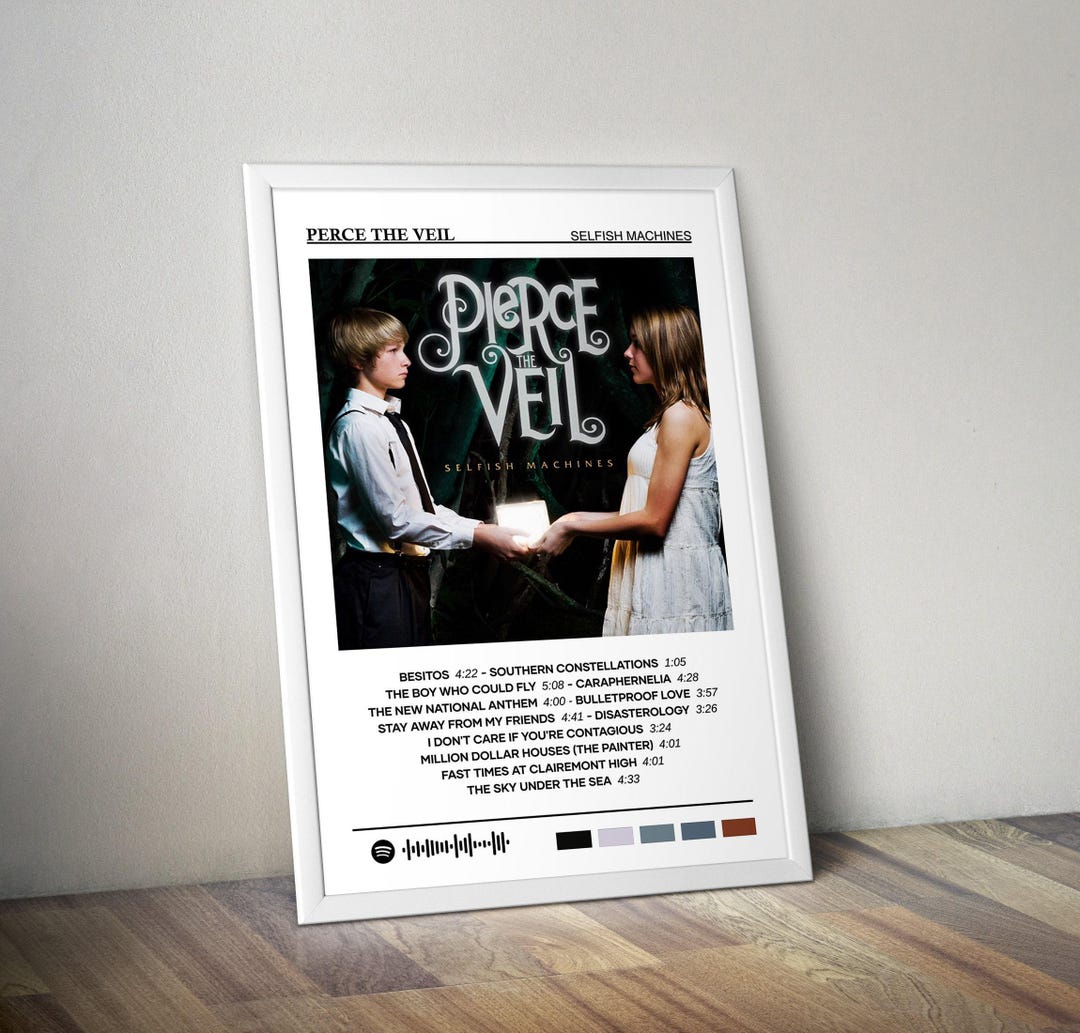 Pierce the Veil Poster | Selfish Machines Poster | Album Poster Print ...