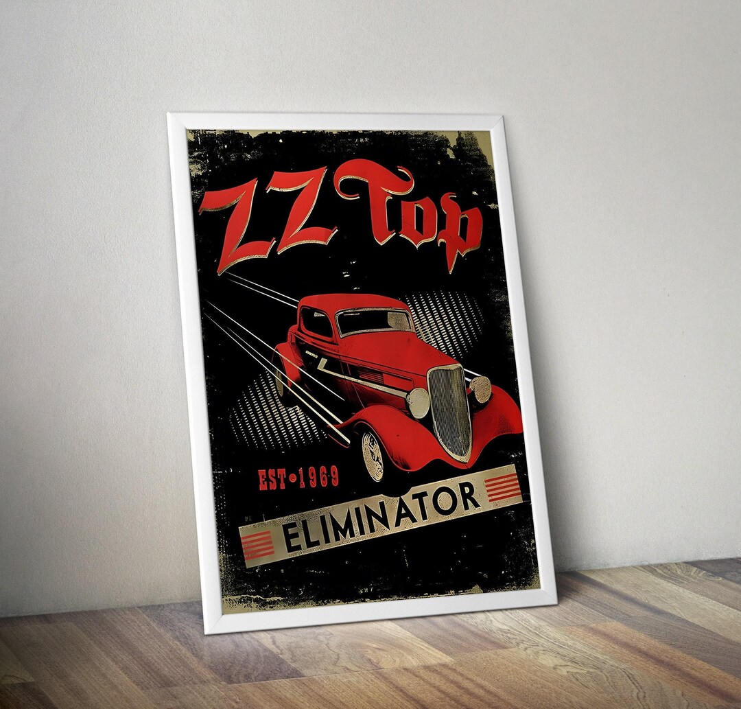 ZZ Top Poster | Vintage Poster | Album Poster Print | Album Cover ...