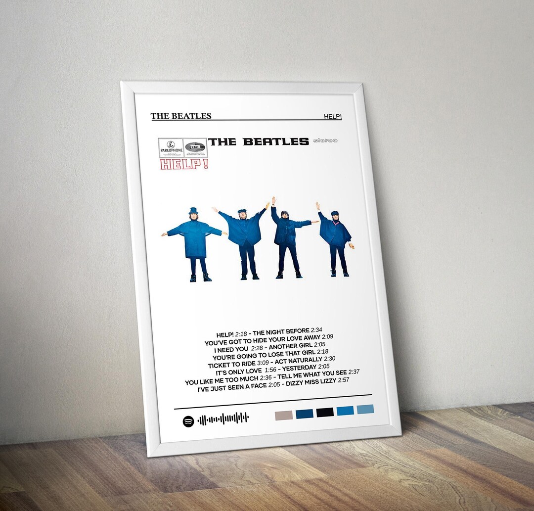 The Beatles Poster | Help! Poster | Album Poster Print | Album Cover ...
