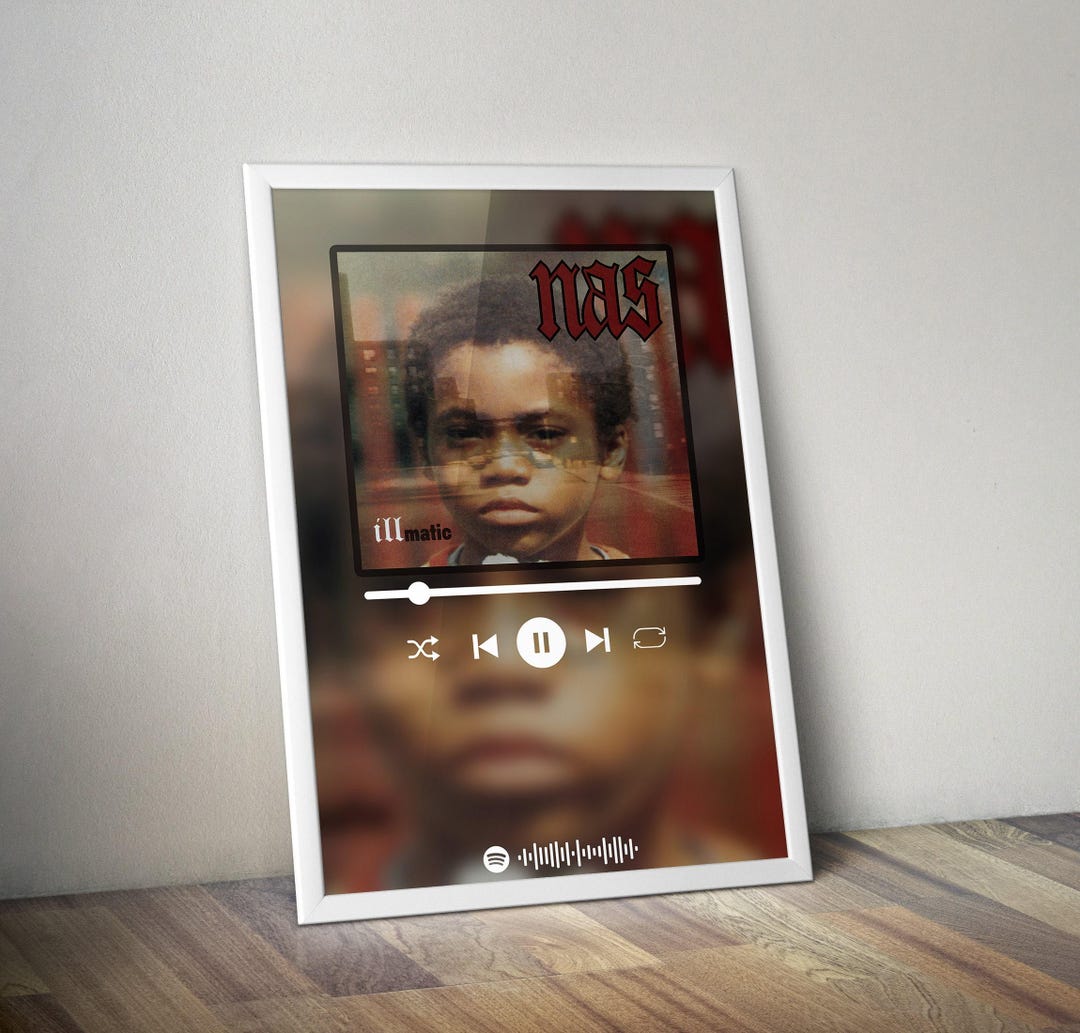 Nas Poster | Illmatic Poster | Album Poster Print | Album Cover Poster ...
