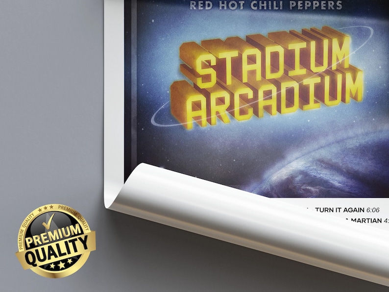 Red Hot Chili Peppers Poster | Stadium Arcadium Poster | Album Poster ...