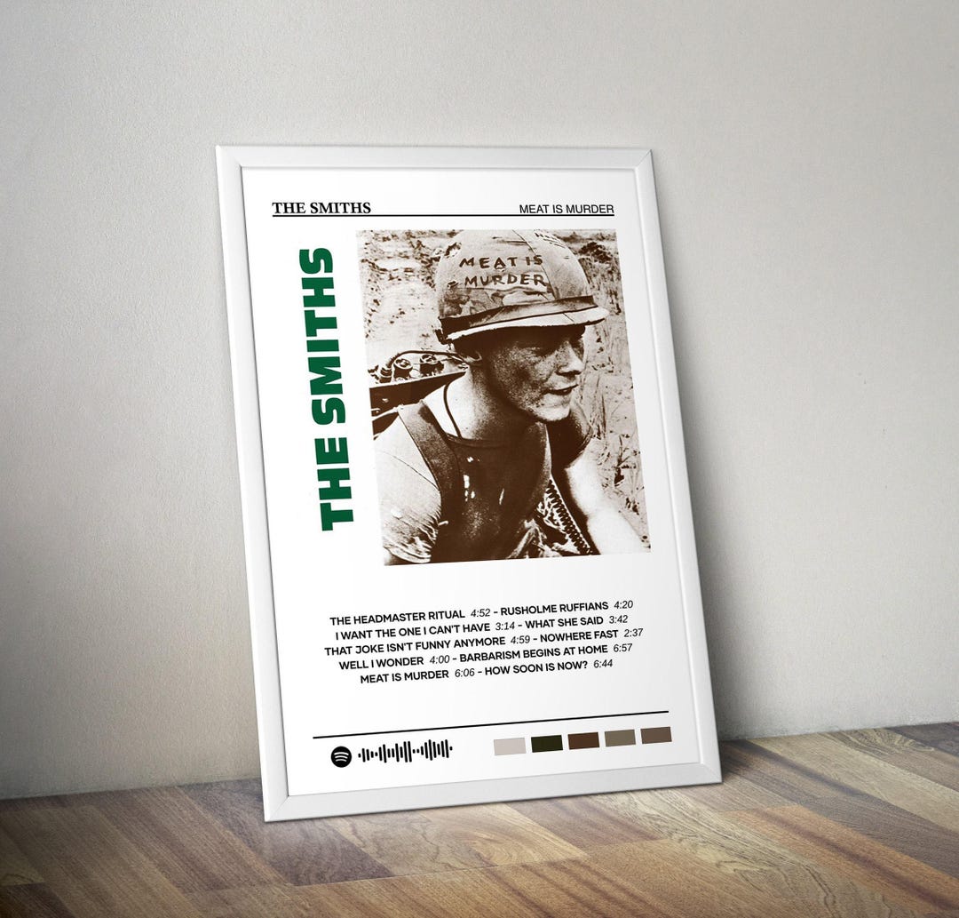 The Smiths Poster | Meat is Murder Poster | Album Poster Print | Album ...