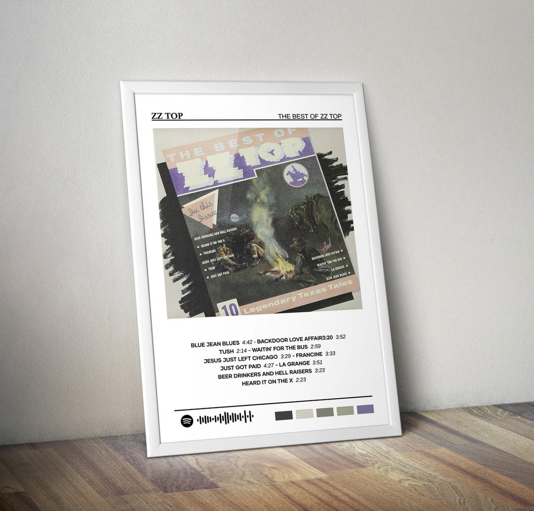 ZZ Top Poster | the Best of ZZ Top Poster | Album Poster Print | Album ...