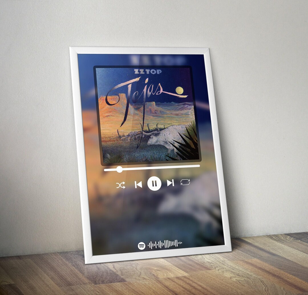 ZZ Top Poster | Tejas Poster | Album Poster Print | Album Cover Poster ...