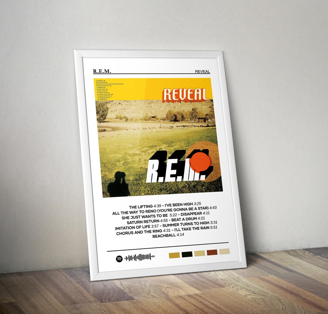 R.E.M. Poster | Reveal Poster | Album Poster Print | Album Cover Poster | Rock Music Poster ...