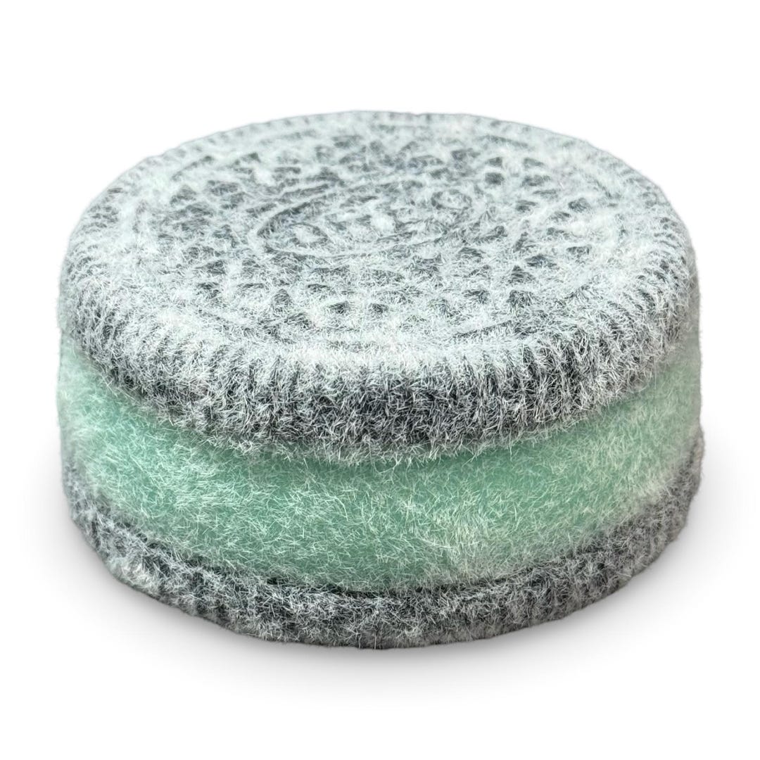 Jumbo Sandwich Cookie Furry Squishy 3 Inch Soft Mint Cookie Taba ...