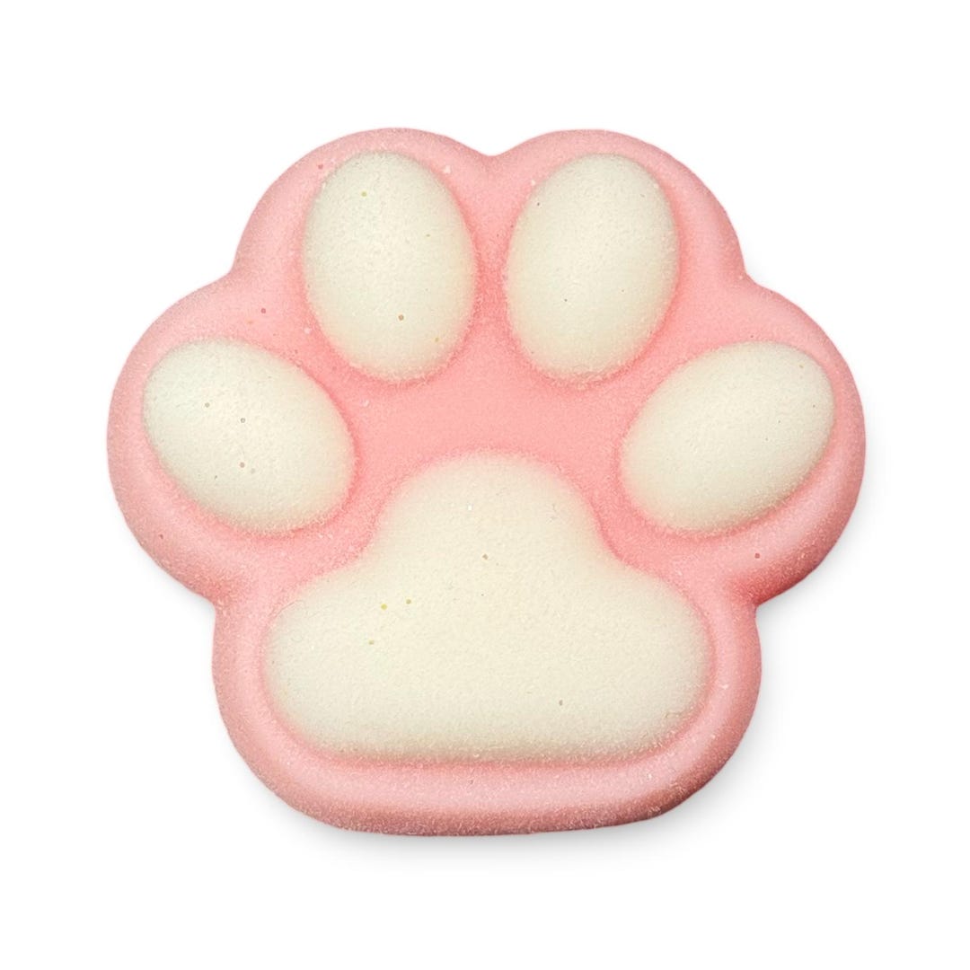 Jumbo Squishy Paw Print, PINK Taba Inspired, Super Soft Sensory Fidget ...