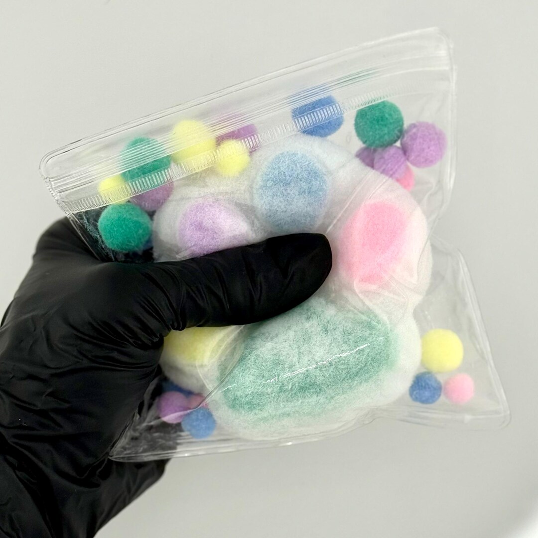 Furry Paw Print Squishy Spring Pastel Edition Plush Kawaii Fidget Toy ...