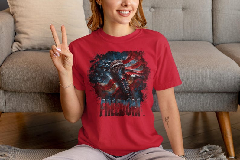 Turning Point Freedom Shirt USA Flag | Patriotic Activist Tee, Free ...