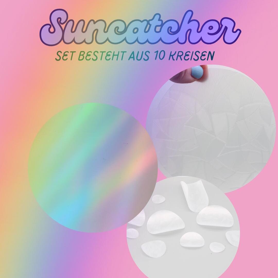 Suncatcher Set Window Film Rainbow | Sticker Window | Reflection | Self ...