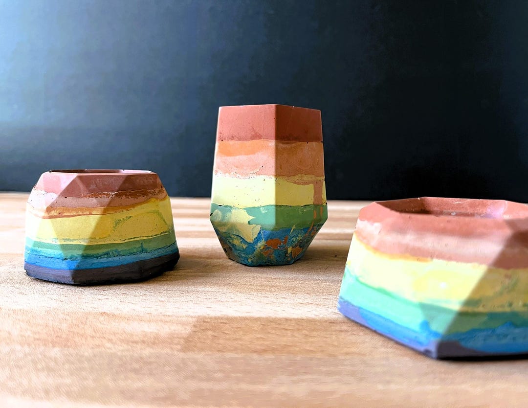 Rainbow Lava Mini Diffuser Rainbow Candle Holder Rainbow Container ...
