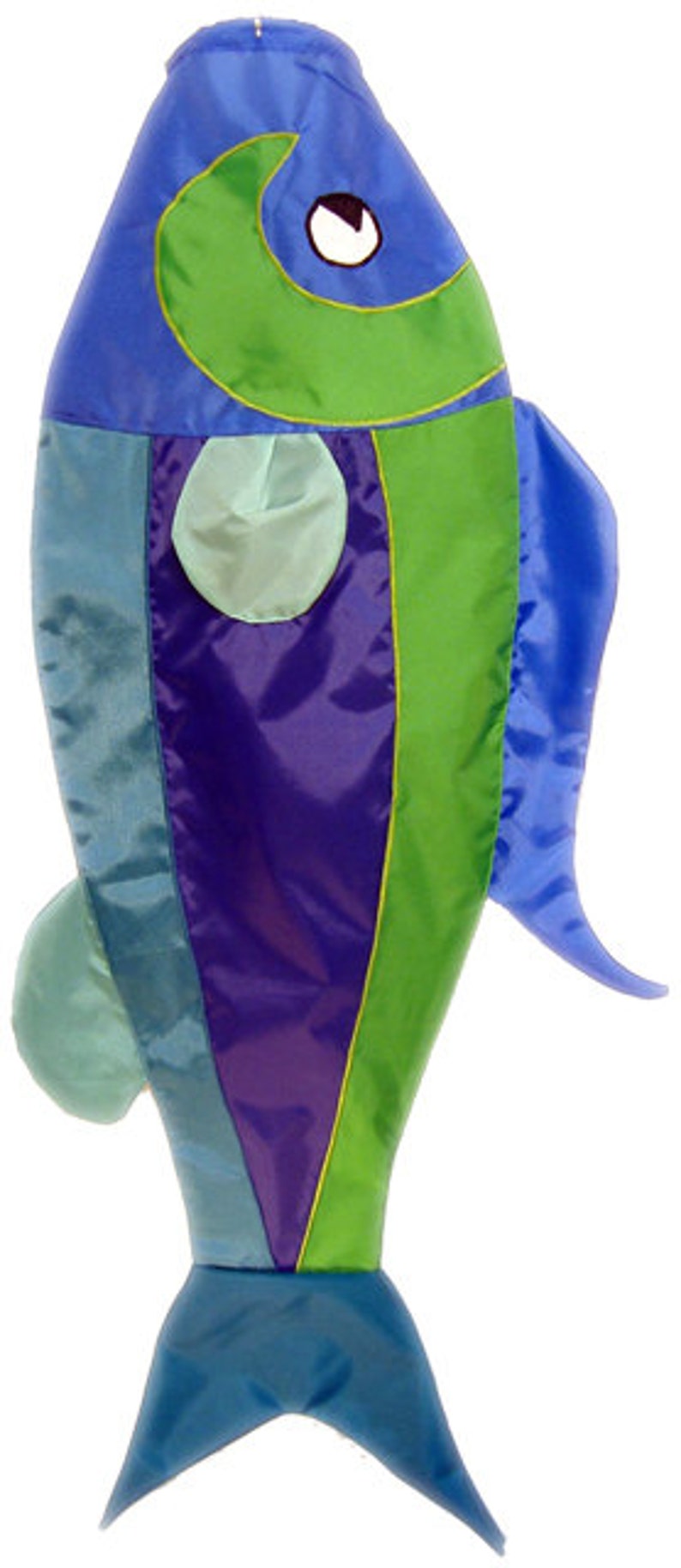 Large Blue Fish Windsock | Etsy