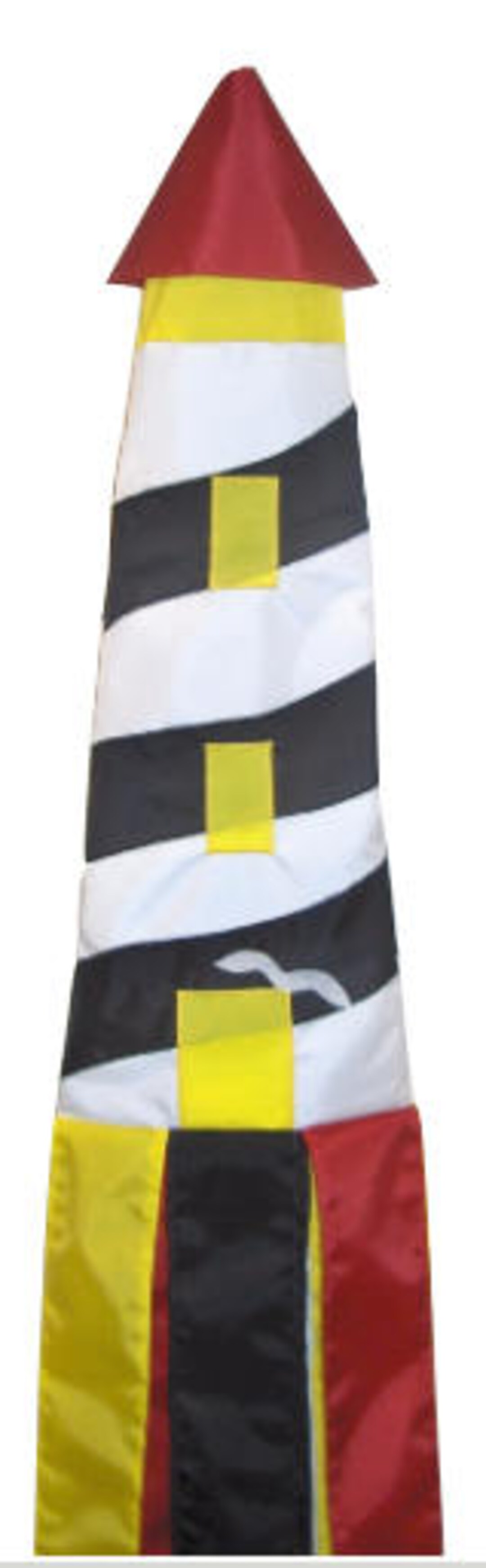 Black and White Lighthouse Windsock - Etsy