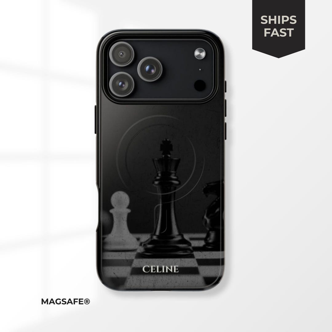 Personalized Chess Magsafe iPhone Case, Custom Initial Magnetic Cover ...