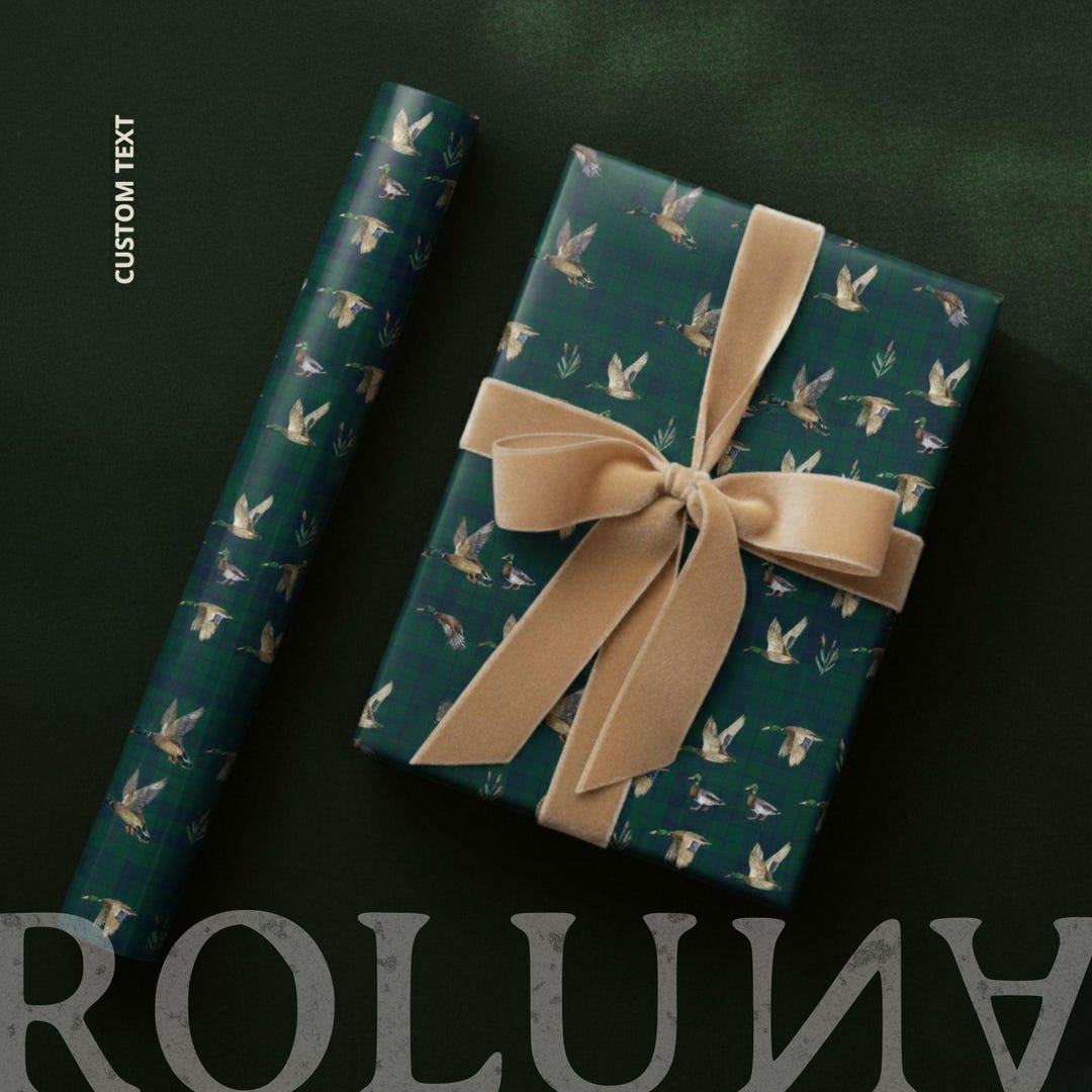 Mallard Duck Wrapping Paper – Hunter Christmas Gift Wrap - Etsy