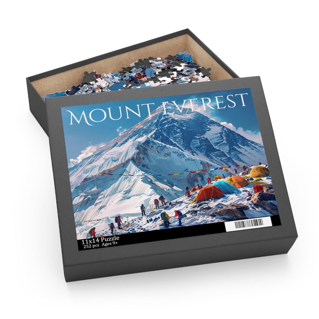 Mount Everest Climbing Puzzle: Outdoor Adventure Jigsaw, Rock Climber ...