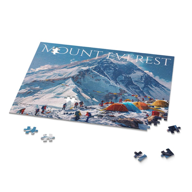 Mount Everest Climbing Puzzle: Outdoor Adventure Jigsaw, Rock Climber ...