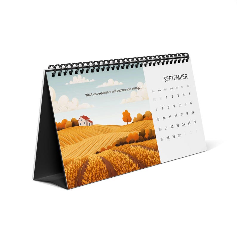 Calming Scenery New Start Calendar 2026 Desktop Calendar | Encouraging ...