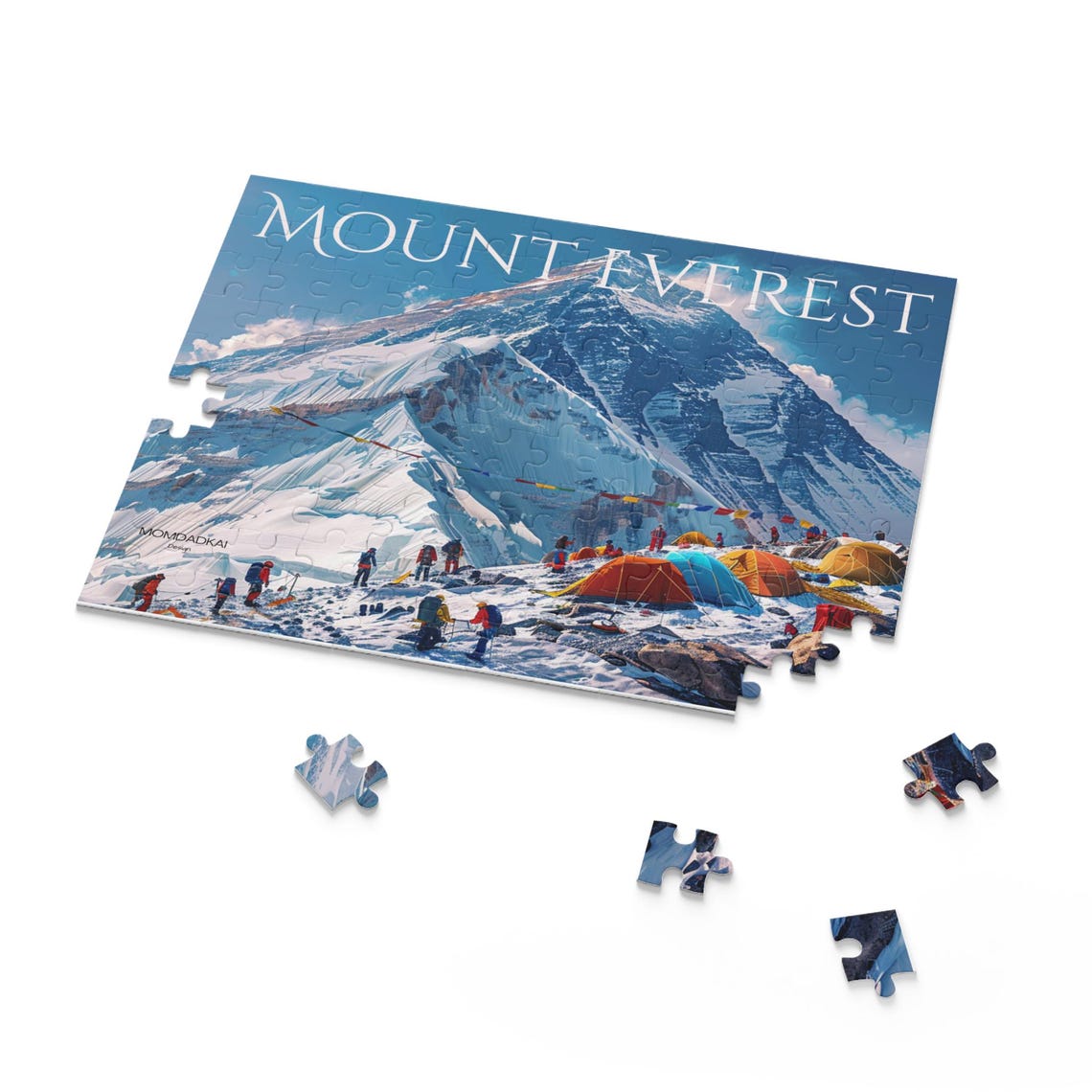 Mount Everest Climbing Puzzle: Outdoor Adventure Jigsaw, Rock Climber ...